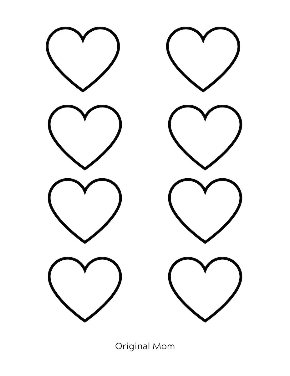 Adorable Free Heart Printable Templates Stencils - OriginalMOM