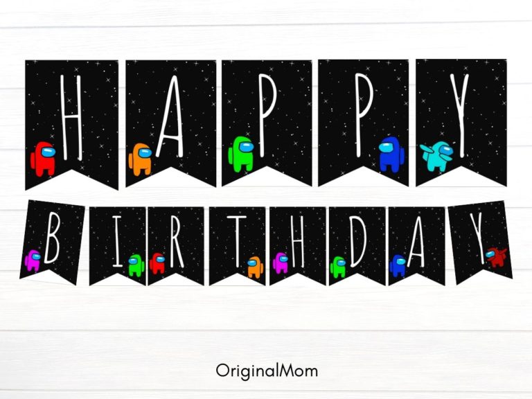 Best FREE Among Us Birthday Party Printables - OriginalMOM