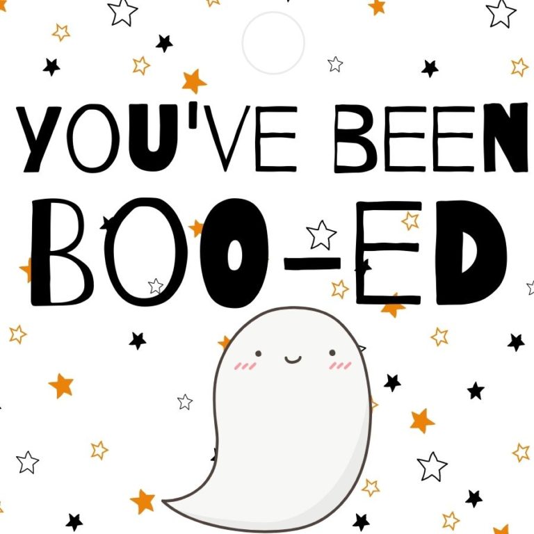 Cute You've Been Booed FREE Printable & Gift Idea - OriginalMOM