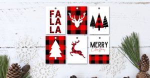 Free Printable Buffalo Plaid Christmas Gift Tags - OriginalMOM