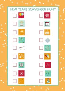 BEST New Years Eve Scavenger Hunt for Kids + FREE Printable - OriginalMOM