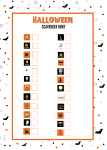 Easy DIY Halloween Scavenger Hunt Free Printable - OriginalMOM