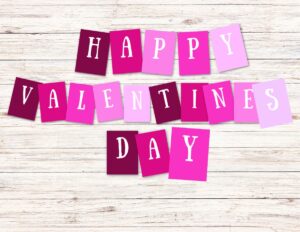 Cute Happy Valentines Day Banner Free Printable - OriginalMOM