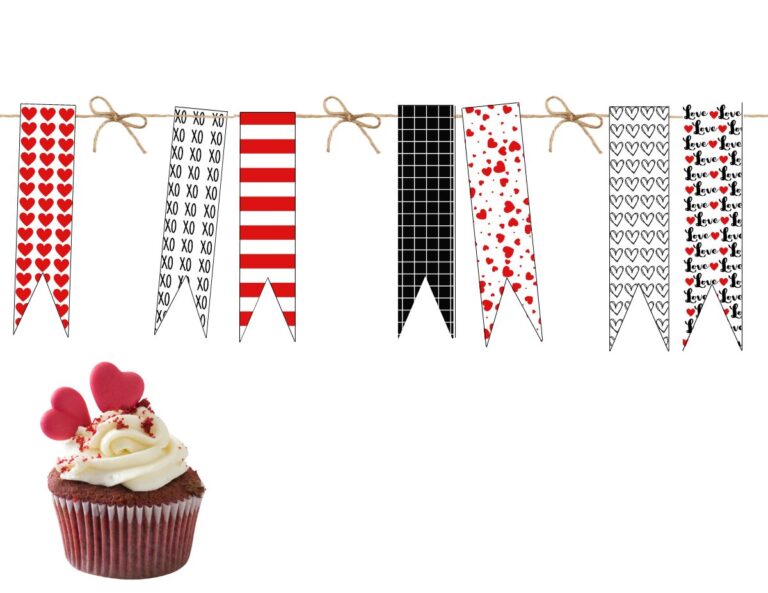 Cute Happy Valentines Day Banner Free Printable - OriginalMOM