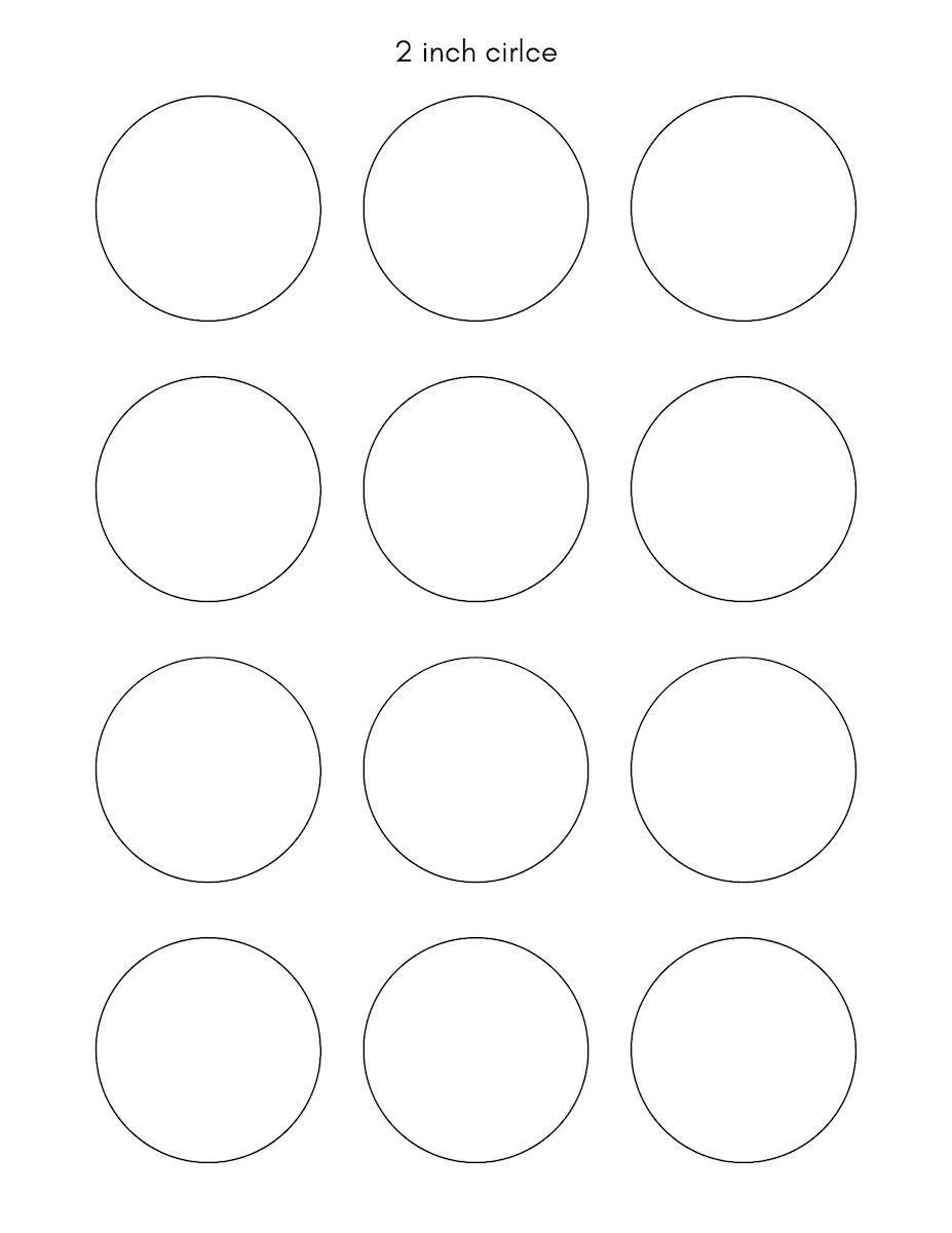Circle Template Free Printables Small, Medium, and Large Sizes ...