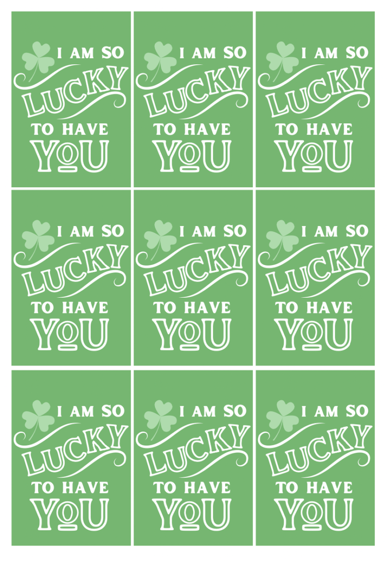 Lucky to Have You Free Printable Gift Tag - OriginalMOM