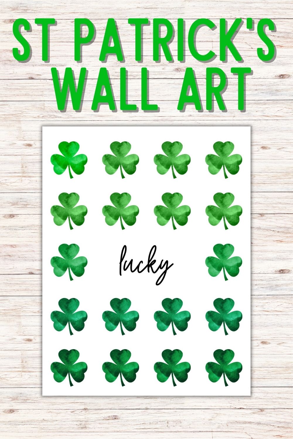 Lucky Shamrock St. Patrick’s Day Wall Art - OriginalMOM