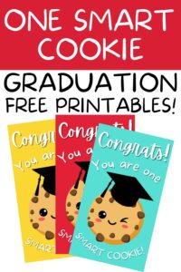 One Smart Cookie Graduation Free Printable Gift Tag - OriginalMOM