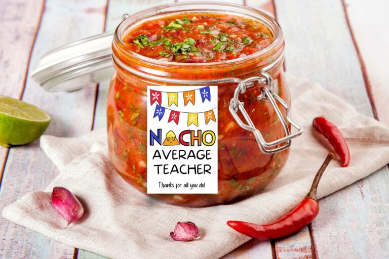 Nacho Average Teacher Appreciation Free Printable Gift Tags - OriginalMOM
