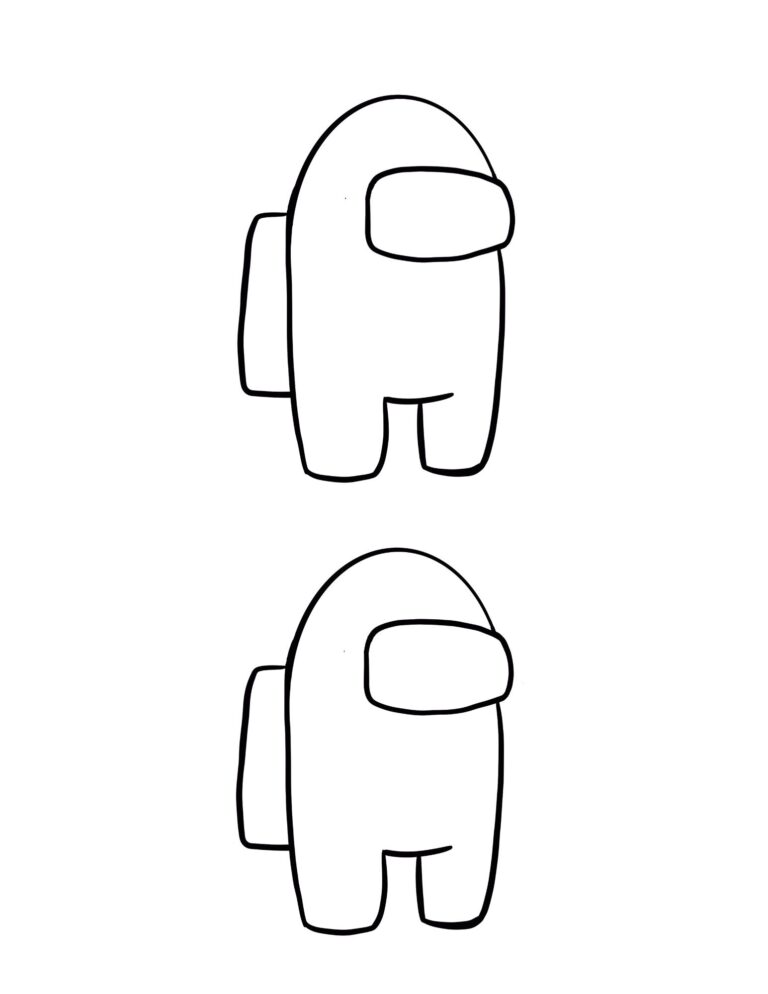 Among Us Character Template (Free Printable Download) - OriginalMOM