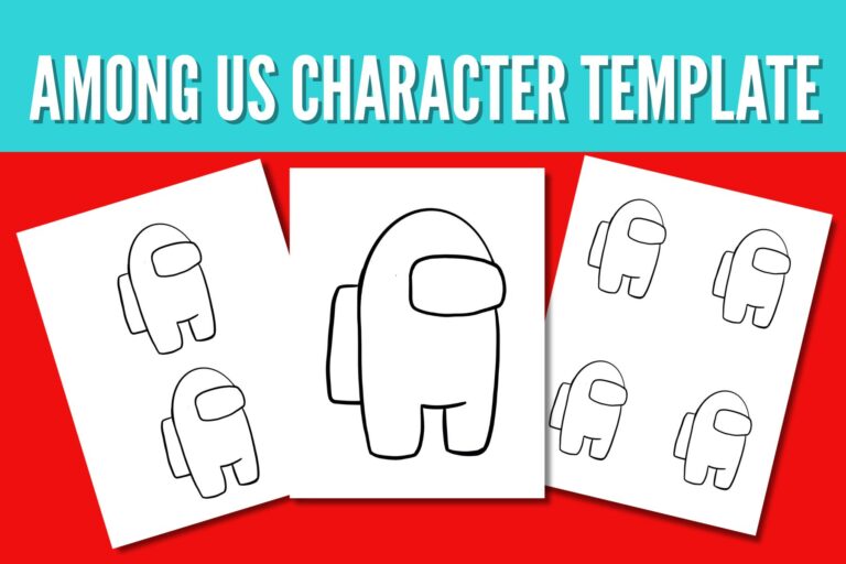 Among Us Character Template (Free Printable Download) - OriginalMOM