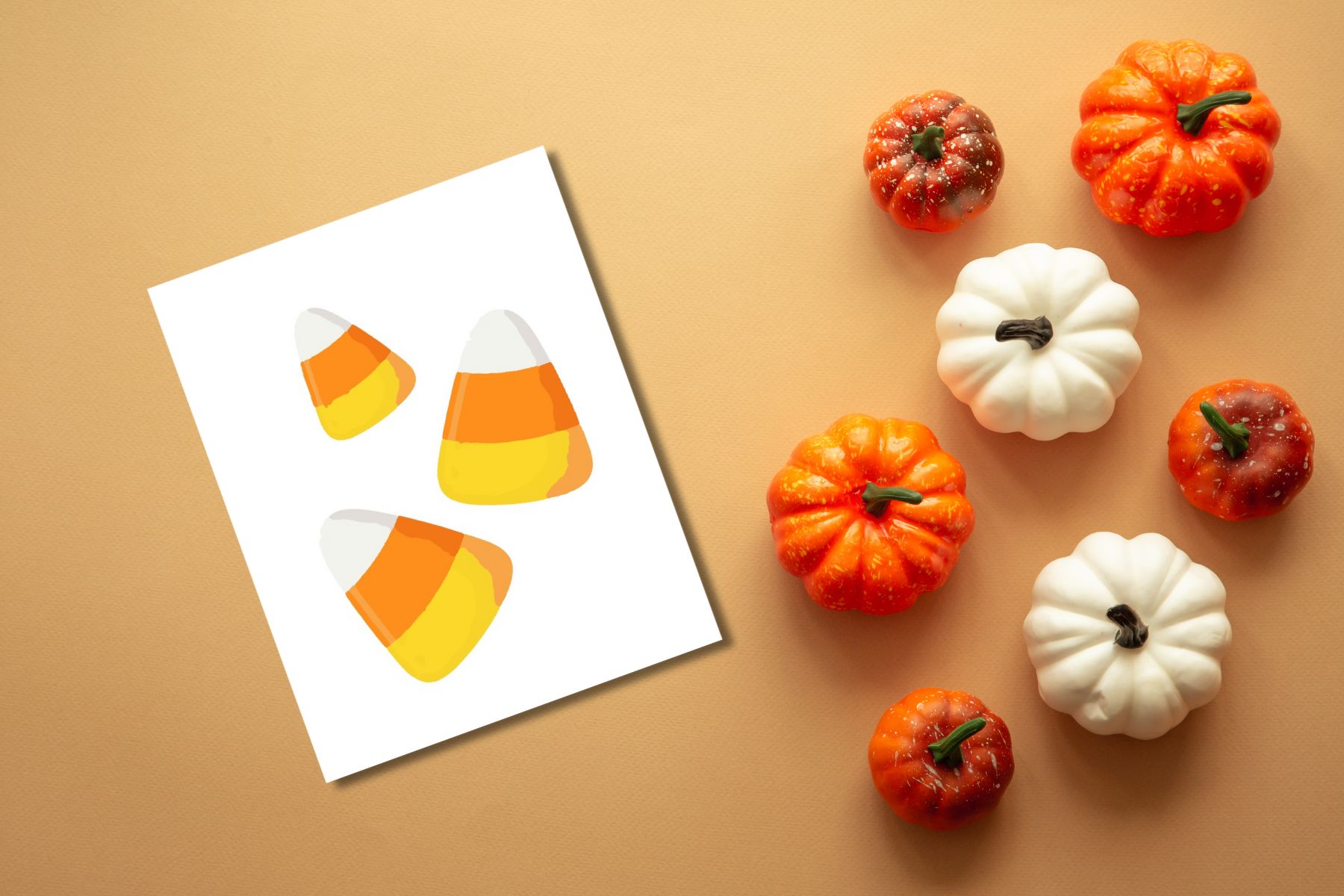 Candy Corn Halloween Paint-By-Numbers for Adults (Printable PDF ...